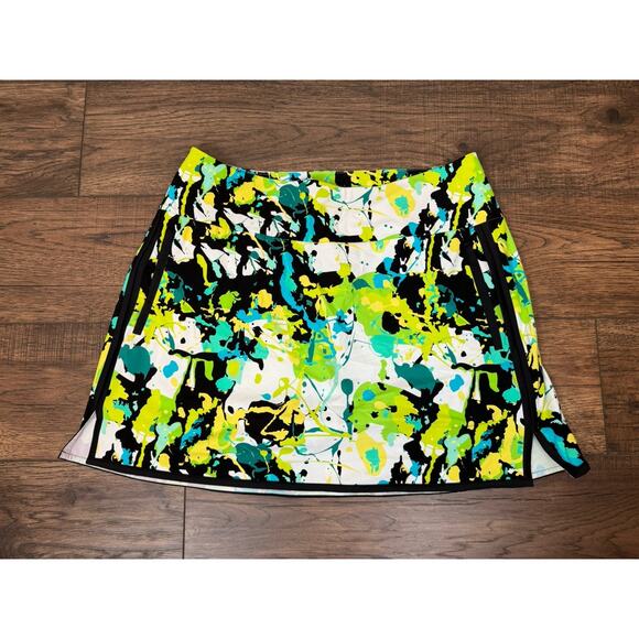 Kinona | Shorts | Kinona Sport Paint Splatter Upf 5 Tennis Golf Skirt ...